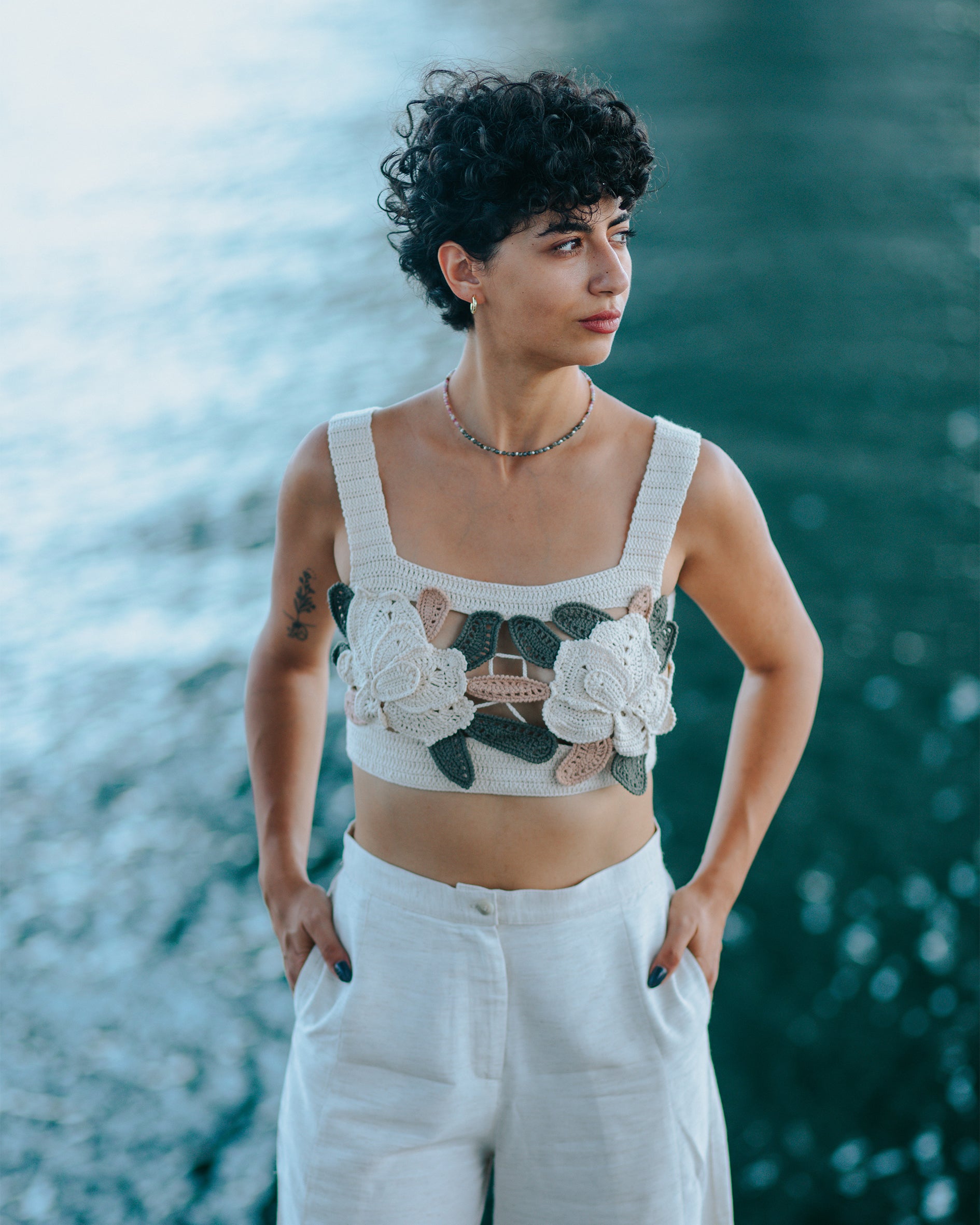 Zuri Crochet Crop Top- Zerya The Label